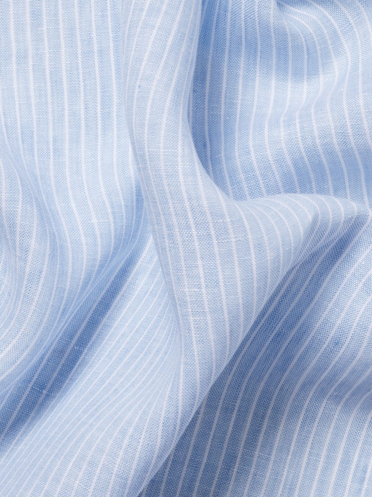 Baird McNutt Blue Reverse Stripe Irish Linen Shirts by Proper Cloth
