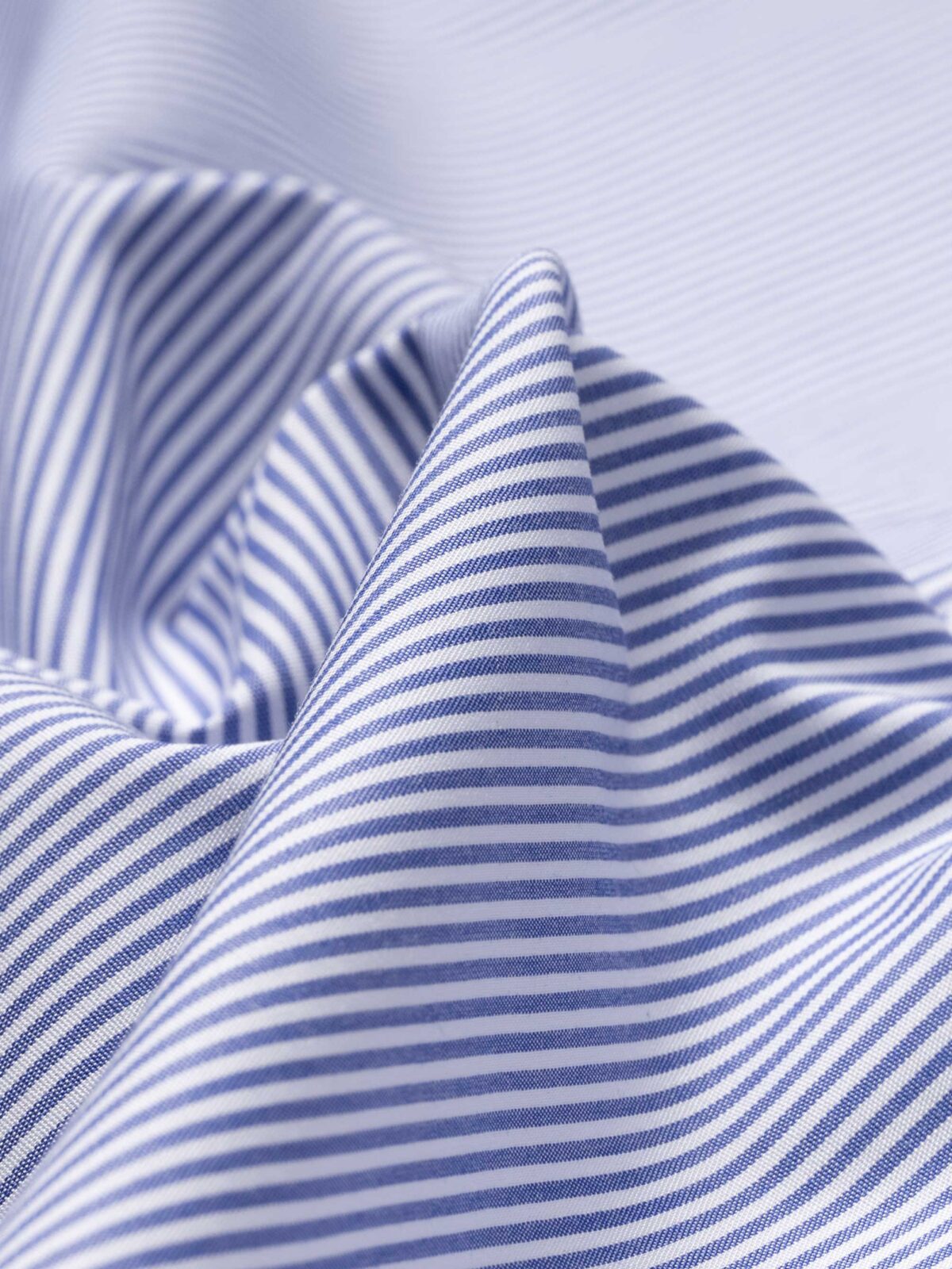 Non-Iron Dark Blue Stripe Broadcloth Shirts by Proper Cloth