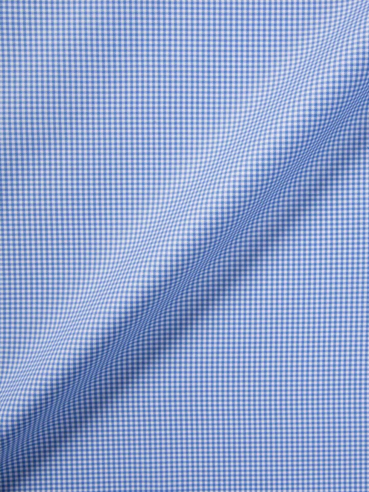 Greenwich Blue Mini Check Shirts by Proper Cloth