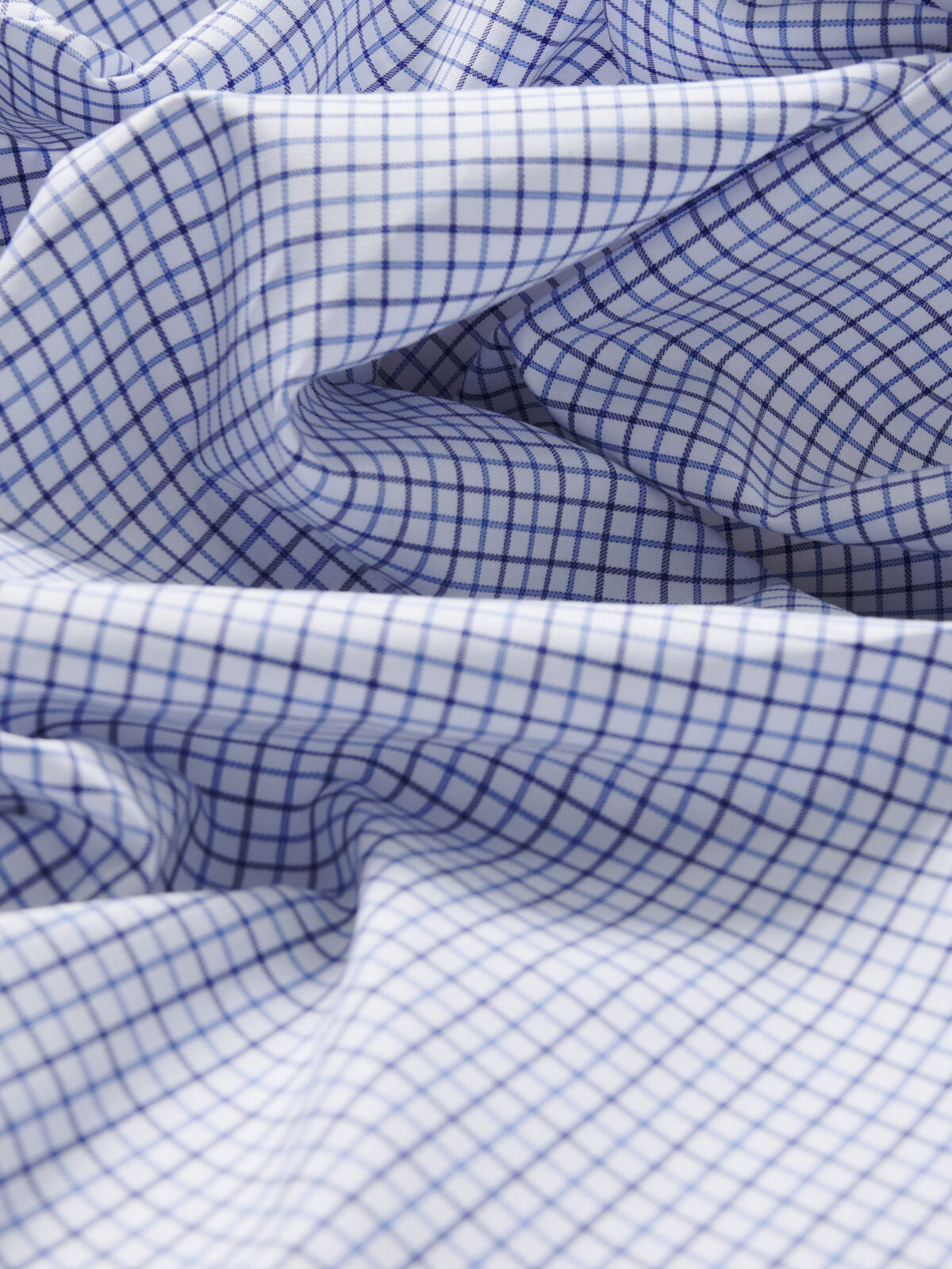 Thomas Mason Goldline 140s Navy Tattersall Shirts by Proper Cloth