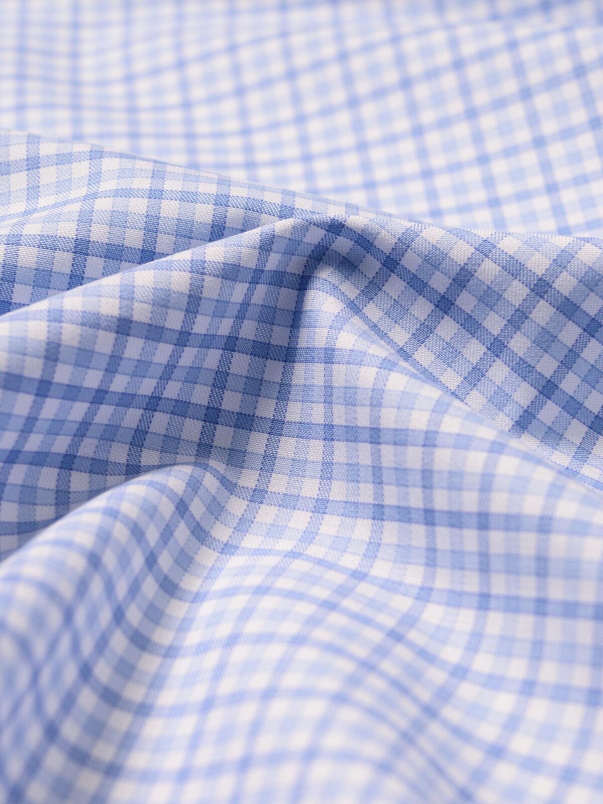 Thomas Mason Wrinkle-Resistant Light Blue Tattersall Shirts by Proper Cloth