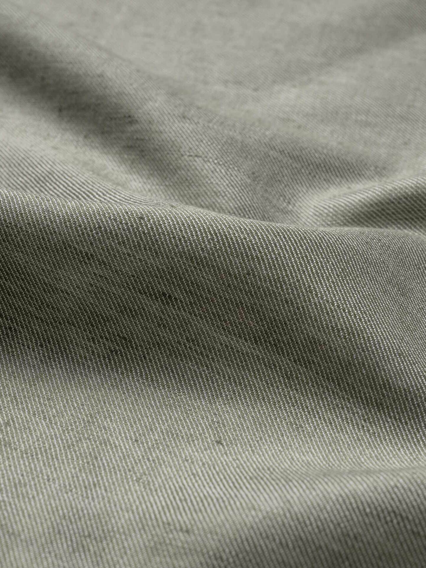 Canclini Sage Sunwashed Cotton and Linen Twill Shirts by Proper Cloth