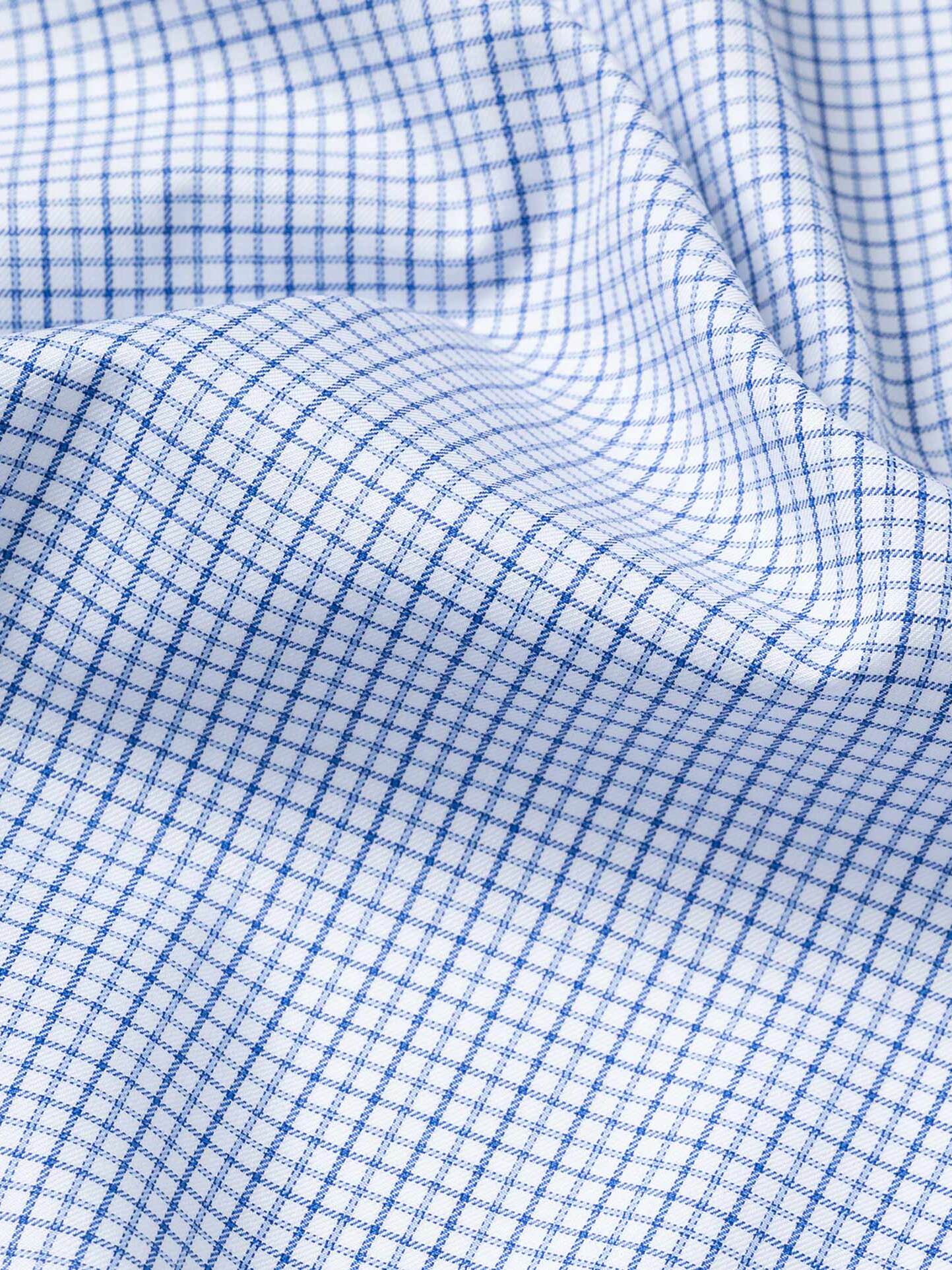 Greenwich Light Blue and Navy Tattersall Twill Shirts by Proper Cloth