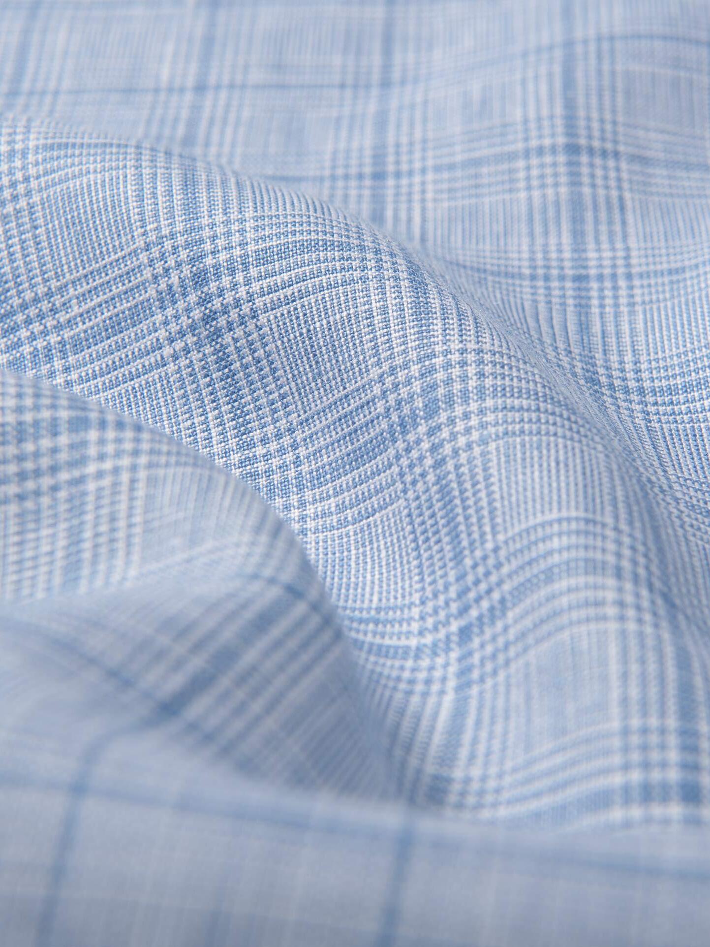 Blue Plaid Linen Shirts by Proper Cloth