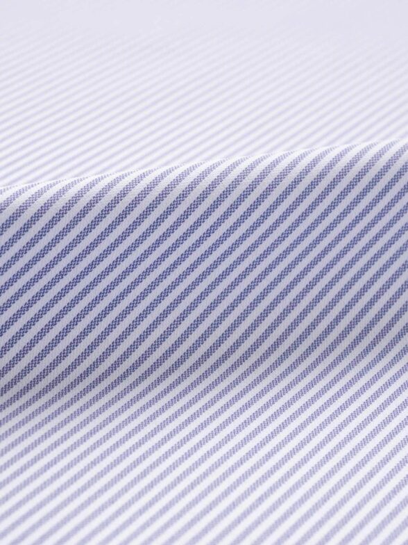 Blue Stripe 4 Way Stretch Performance Blend Shirts by Proper Cloth