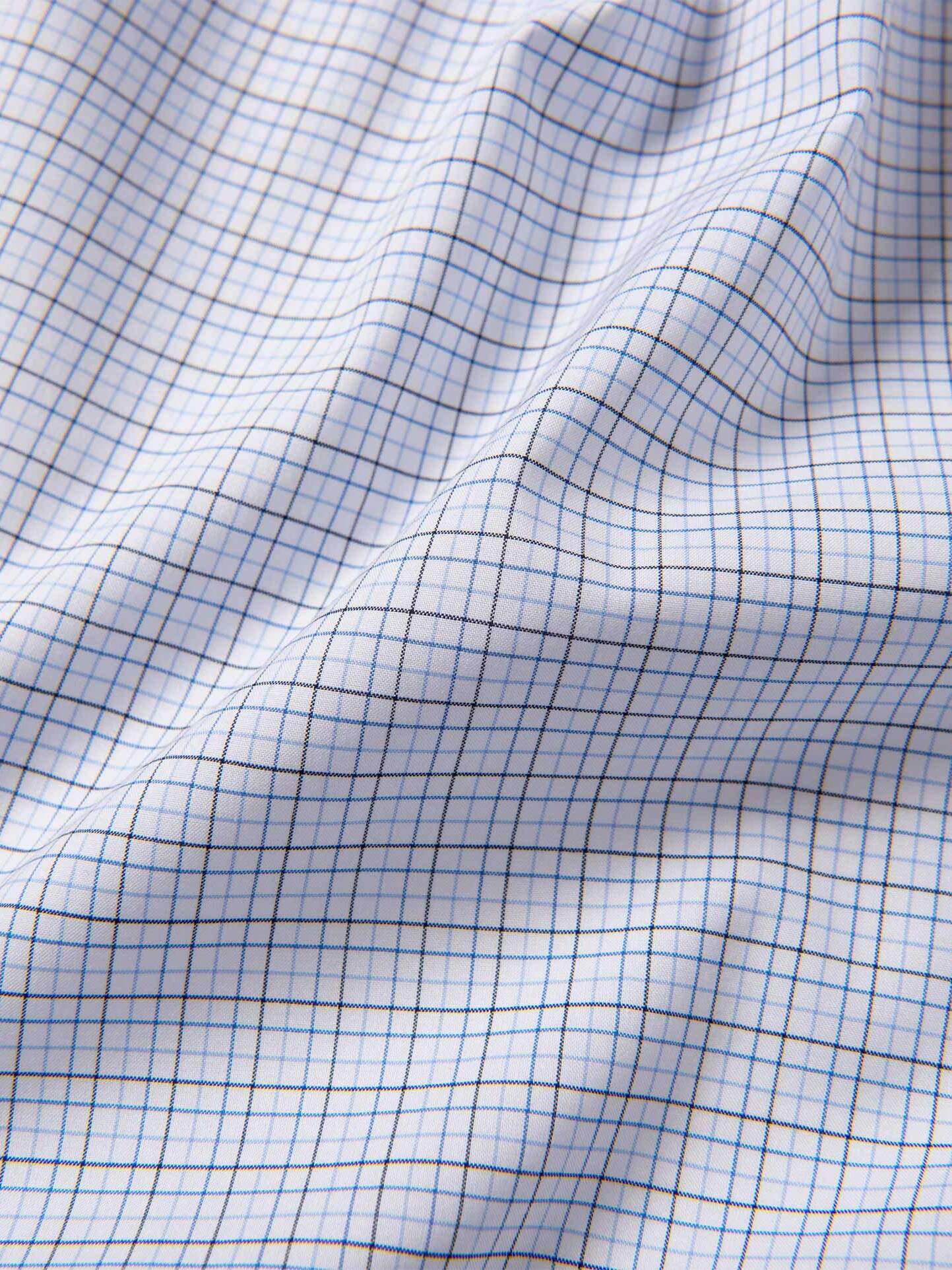 Waverly Light Blue and Navy 120s Tattersall Shirts by Proper Cloth