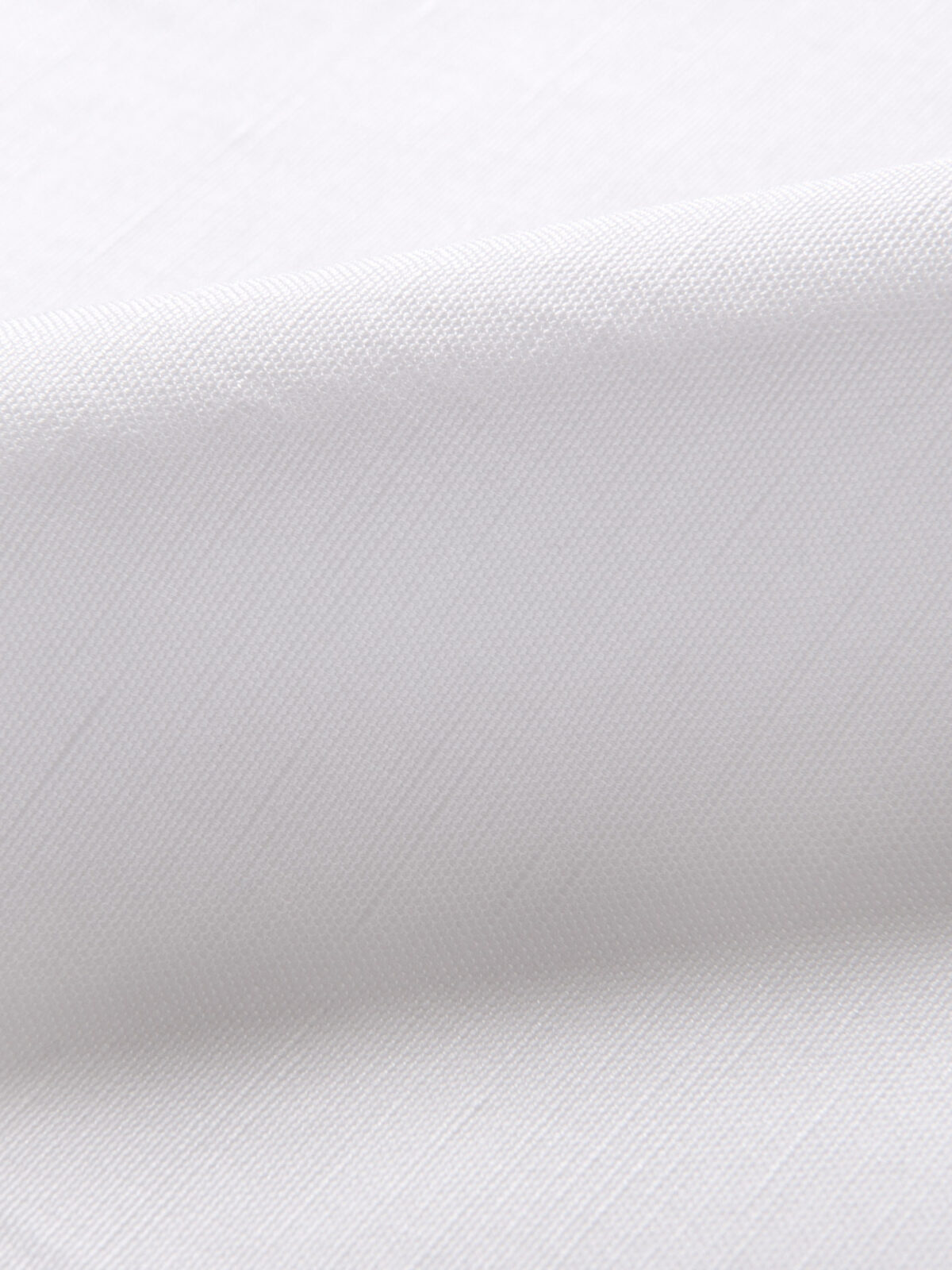 Thomas Mason Washed White Cotton and Linen Pinpoint Short Sleeve ...