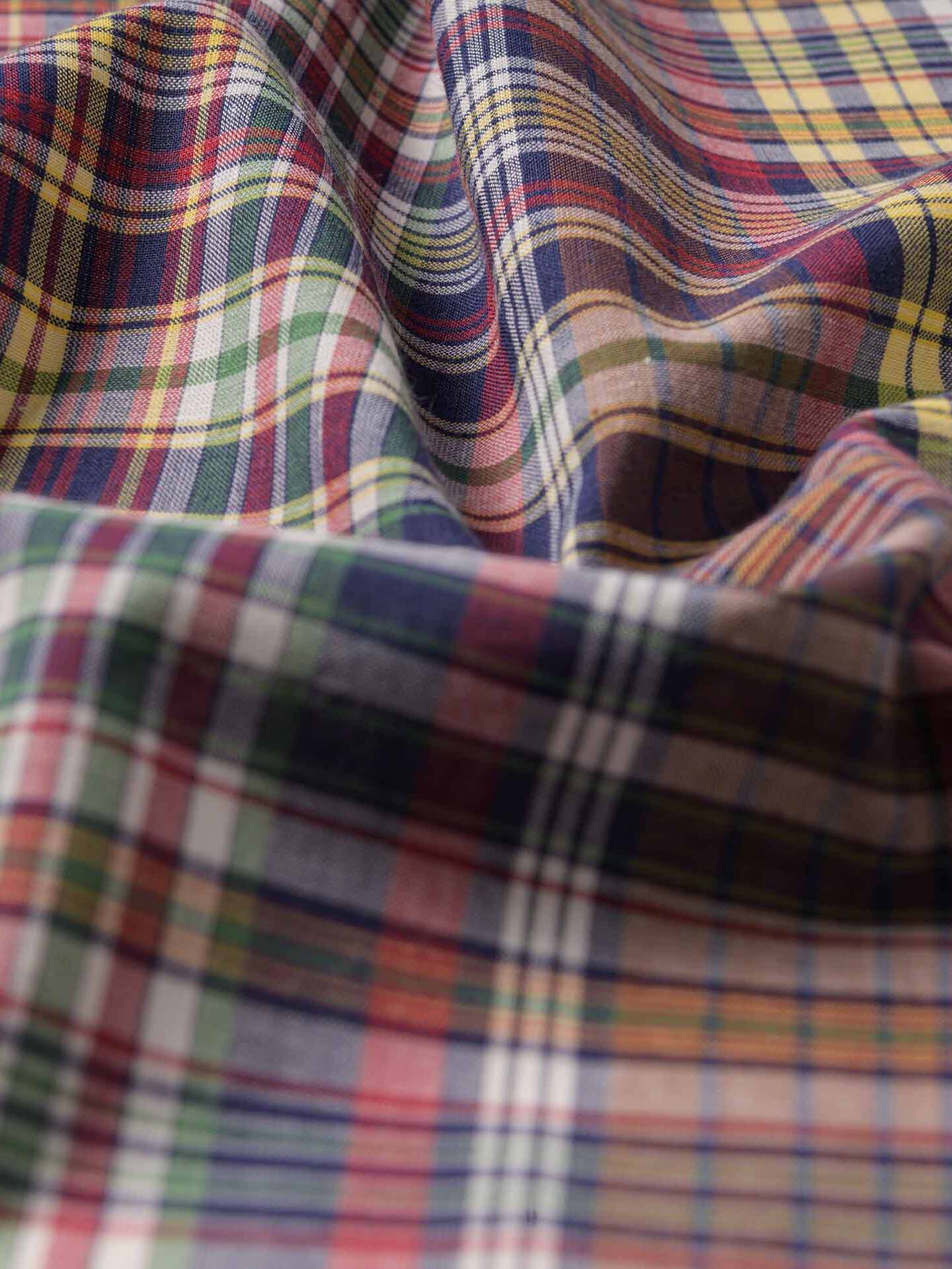 Red Brown and Green Indian Madras Shirts by Proper Cloth