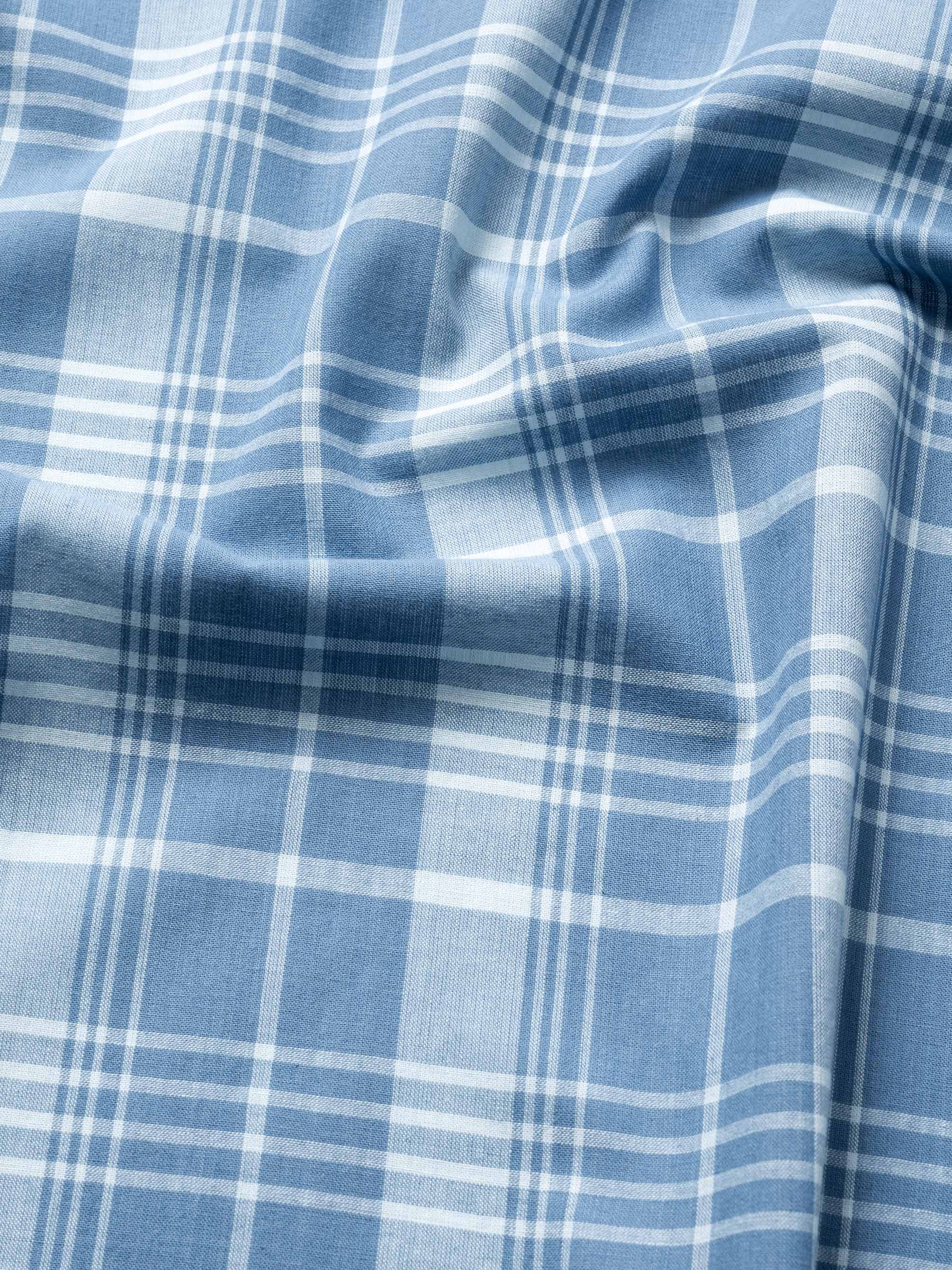 Tonal Blue Madras Shirts by Proper Cloth
