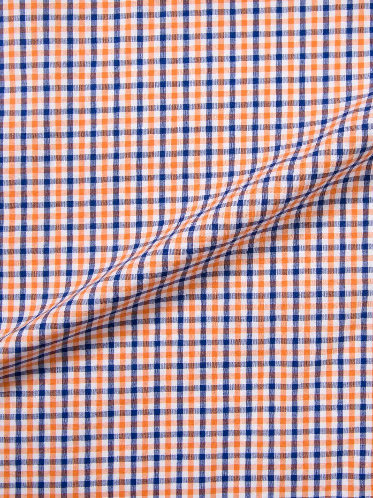 Orange and Blue Gingham Shirts by Proper Cloth