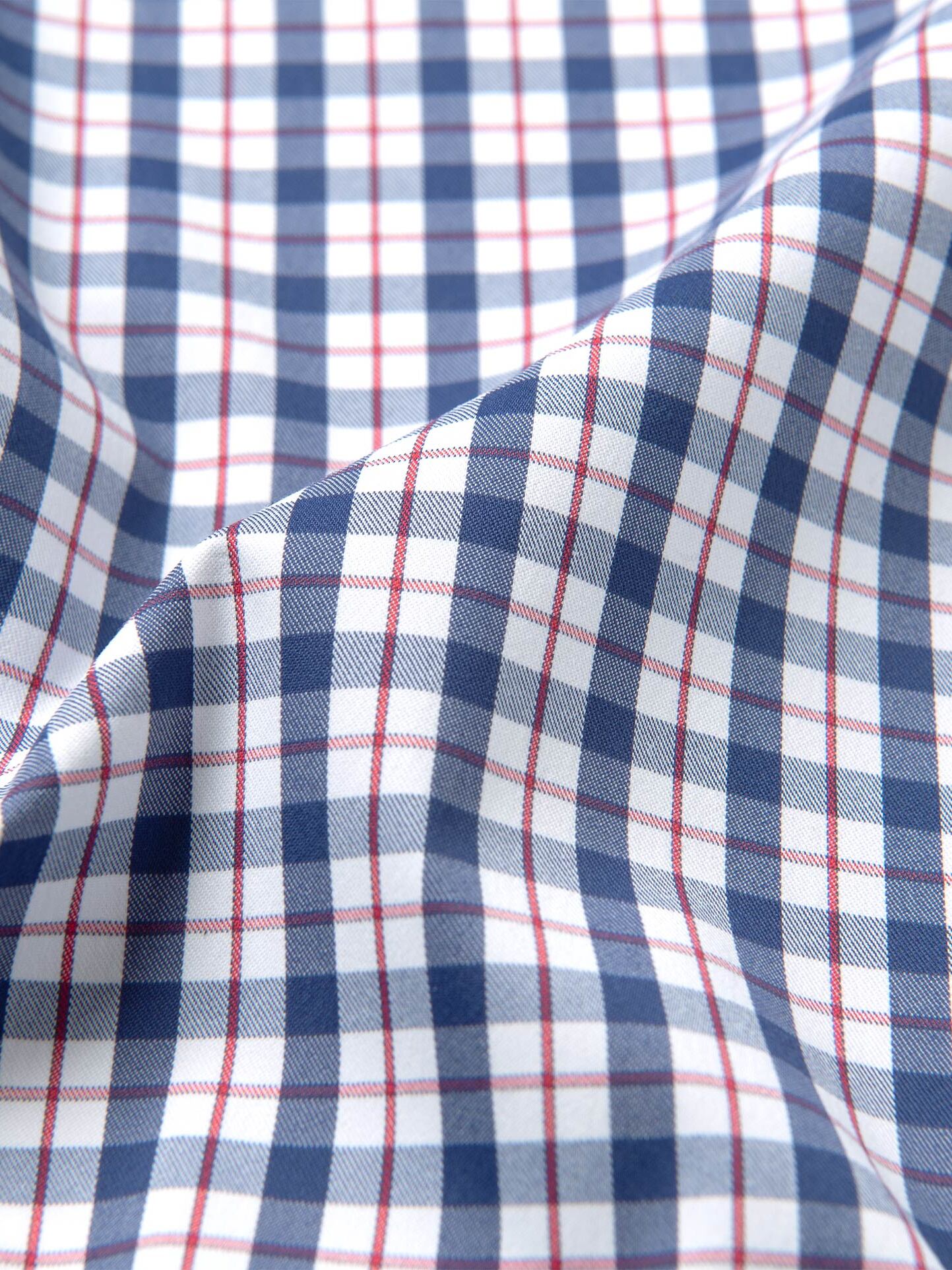 Performance Navy and Red Check Shirts by Proper Cloth