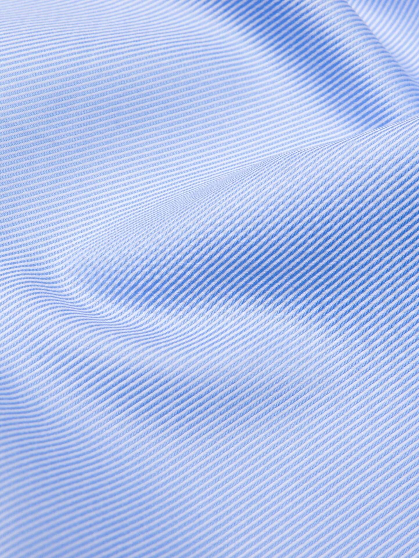 Sky Blue Wrinkle-Resistant Cavalry Twill Shirts by Proper Cloth