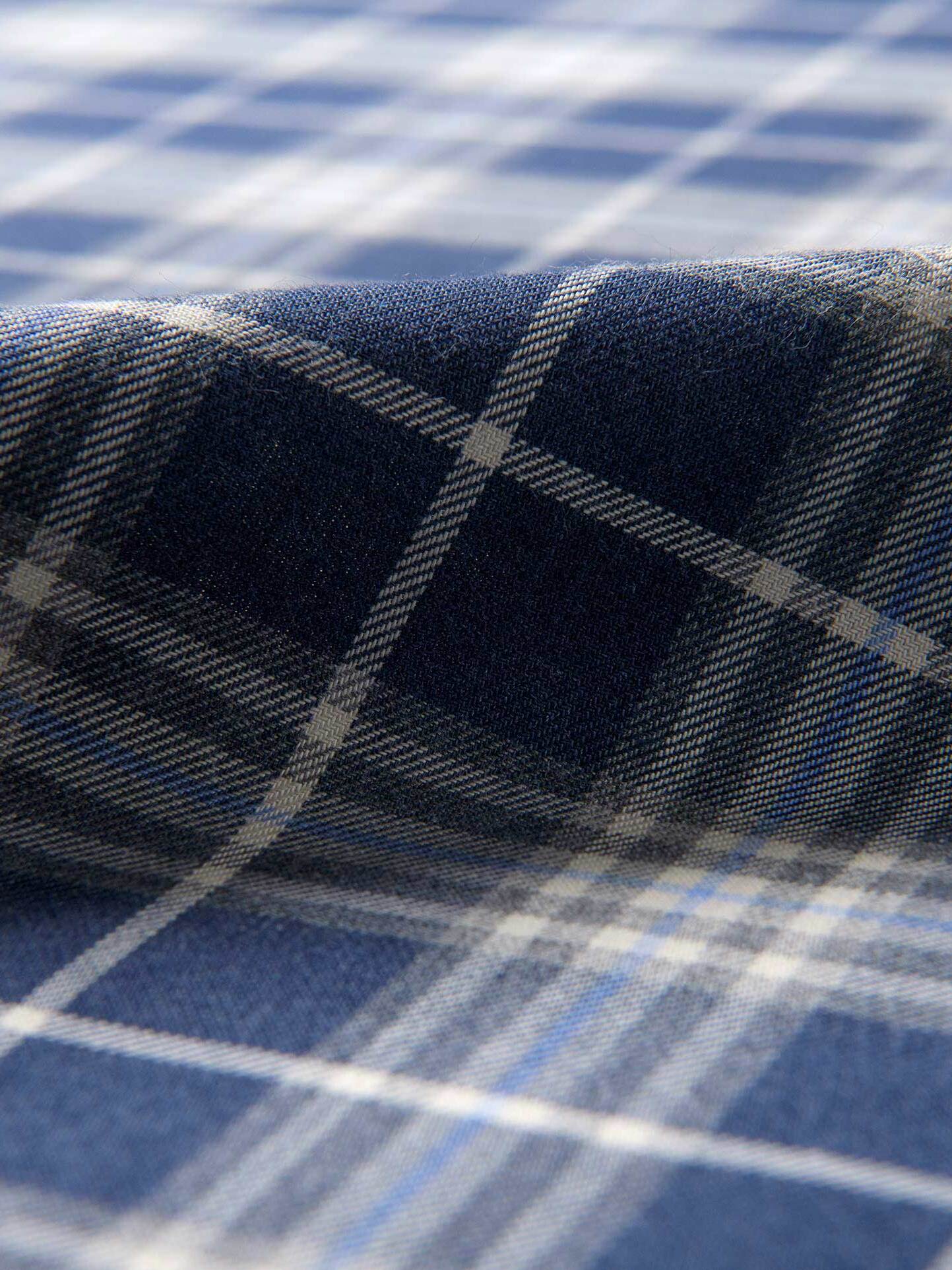 Portuguese Navy and Blue Plaid Shirts by Proper Cloth