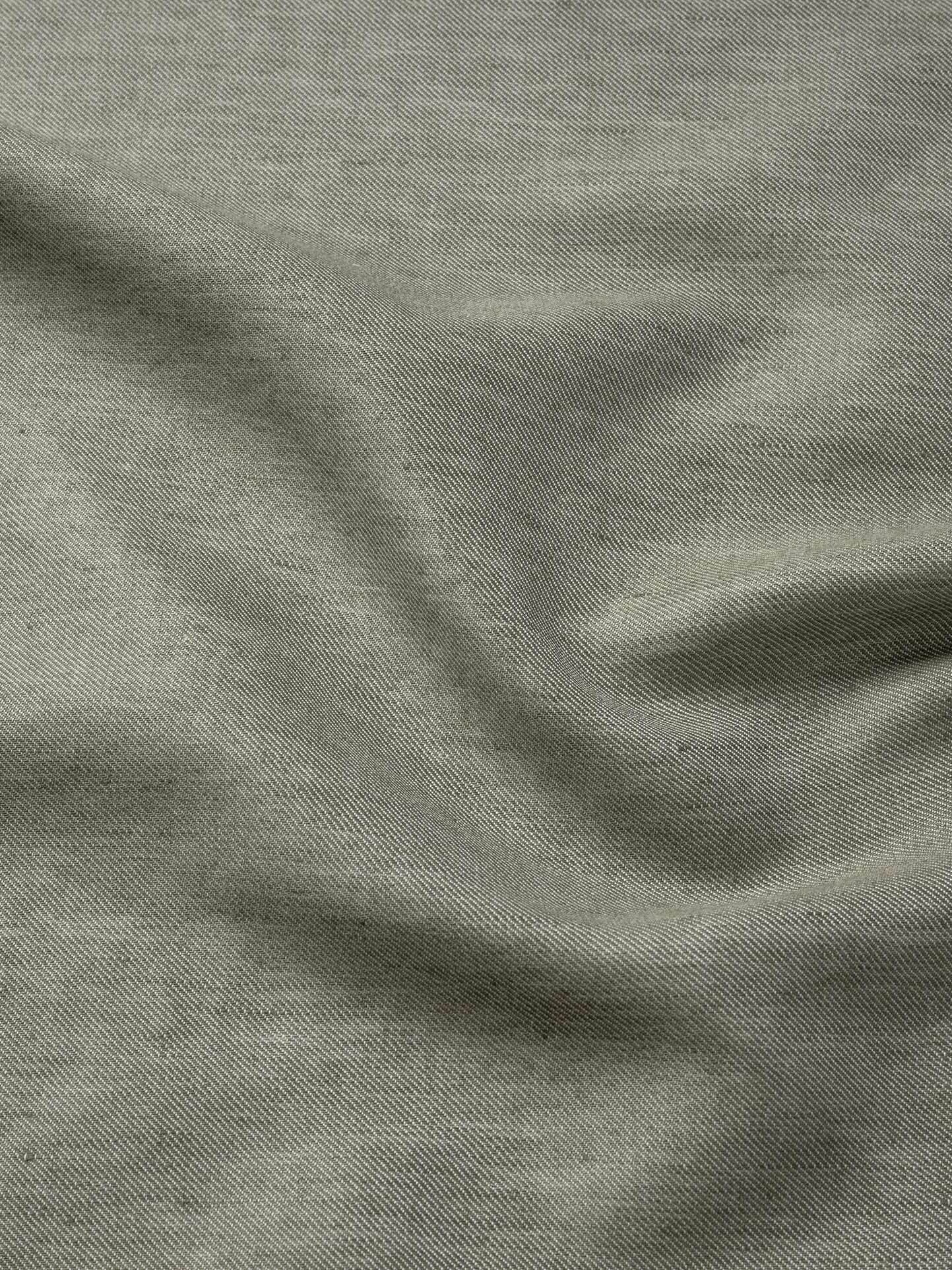 Canclini Sage Sunwashed Cotton and Linen Twill Shirts by Proper Cloth