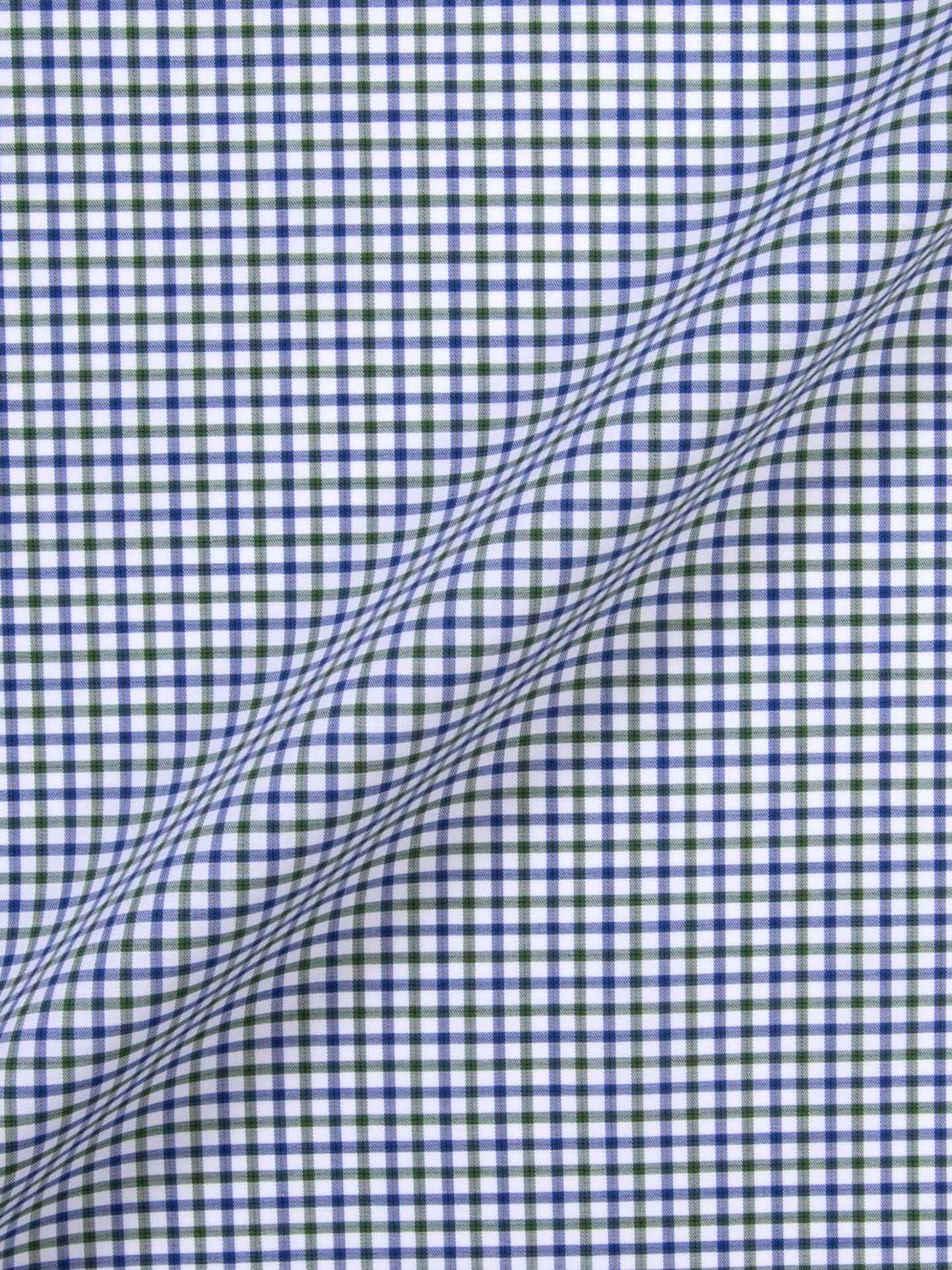 William Green and Blue Tattersall Shirts by Proper Cloth