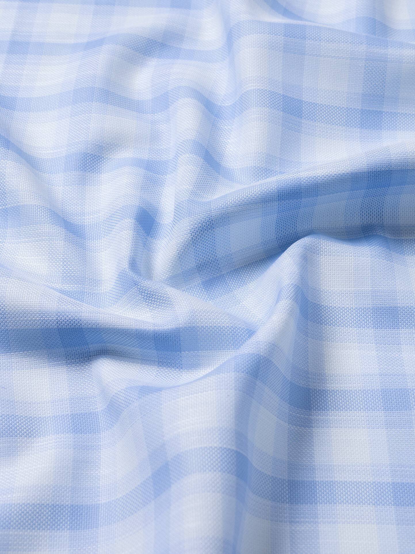 Light Blue Tonal Pique Check Shirts by Proper Cloth