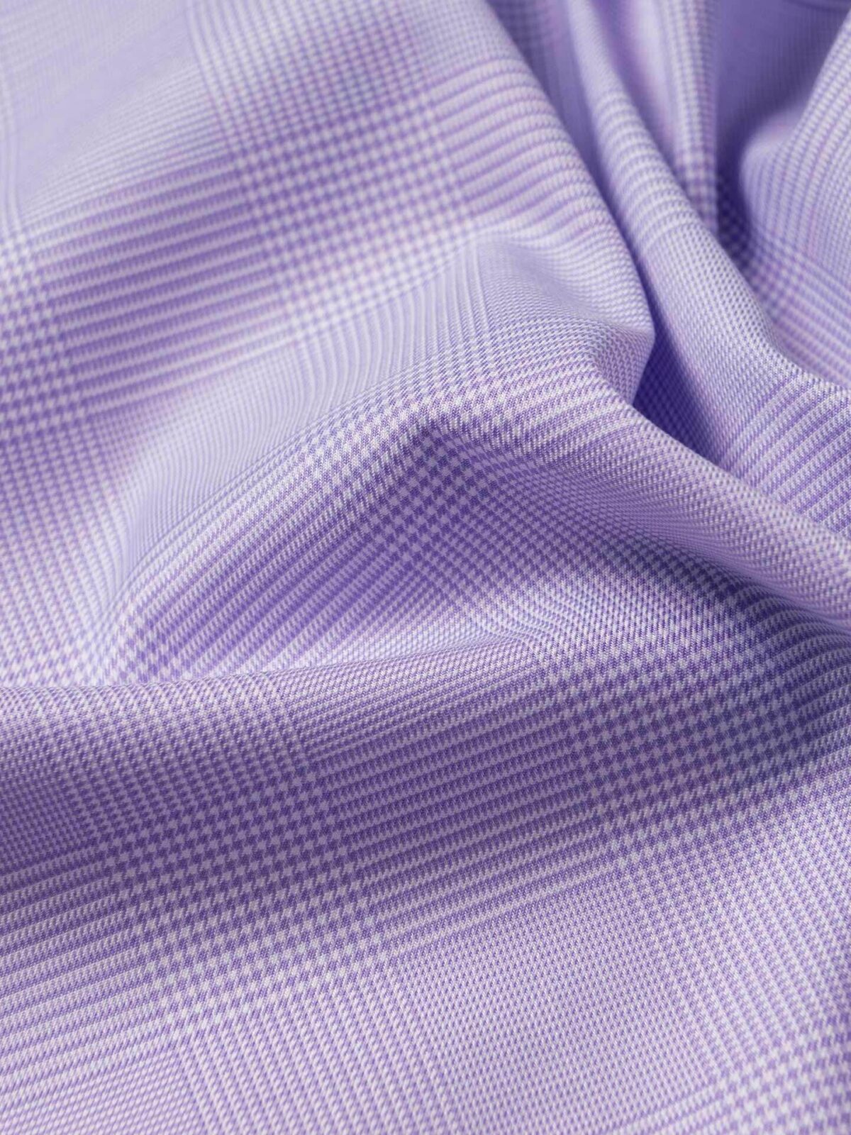 Non-Iron Stretch Lavender Glen Plaid Shirts by Proper Cloth