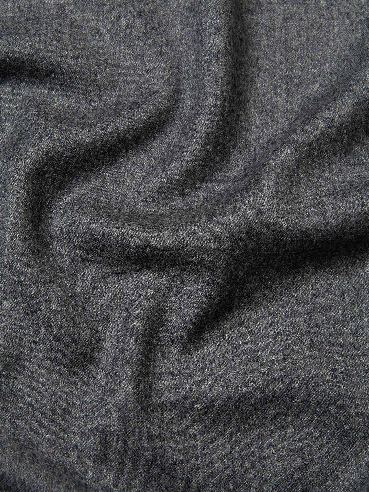 Reda Grey Melange Merino Wool Flannel Shirts by Proper Cloth
