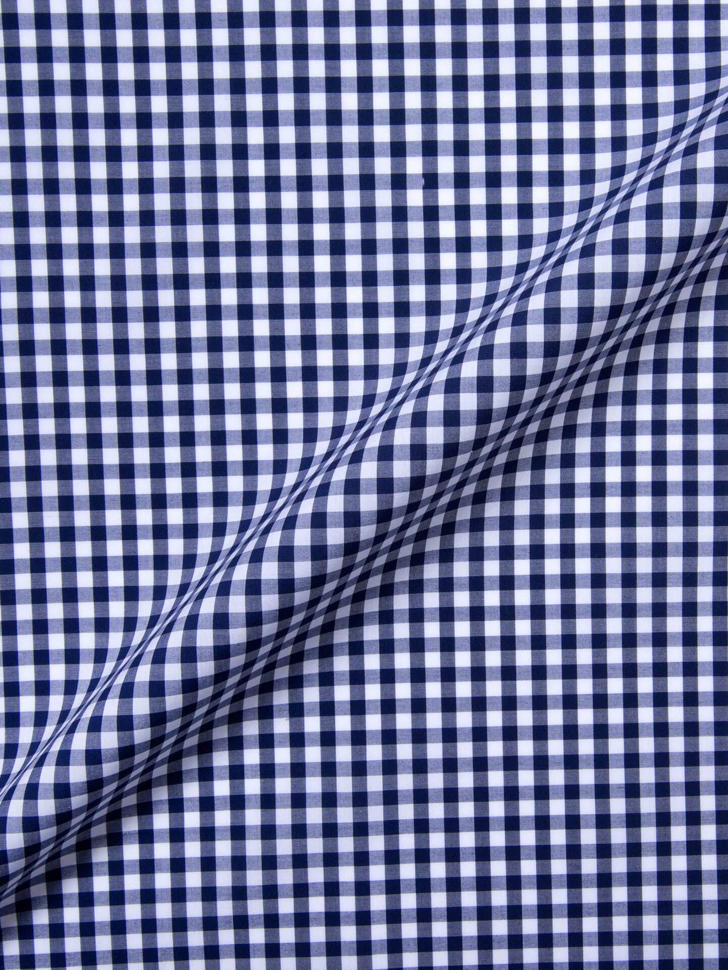 Canclini 120s Navy Gingham Shirts by Proper Cloth