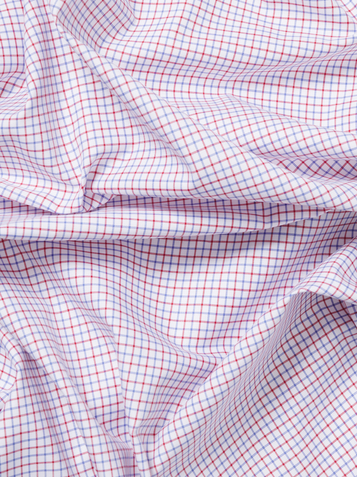 Thomas Mason Goldline 140s Red and Blue Tattersall Shirts by Proper Cloth
