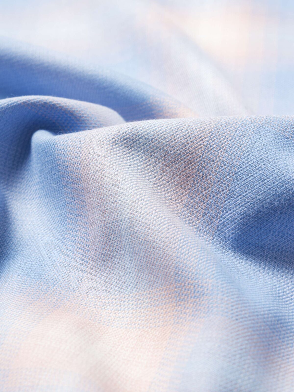 Light Blue and Faded Rose Ombre California Plaid Shirts by Proper Cloth