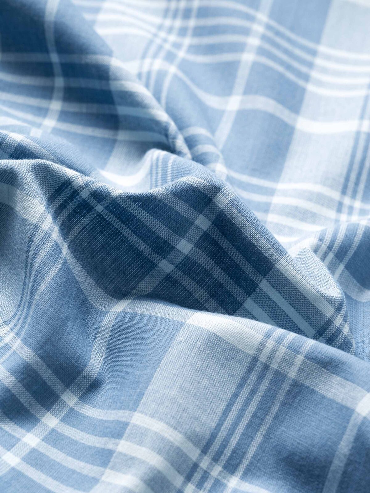 Tonal Blue Madras Shirts by Proper Cloth