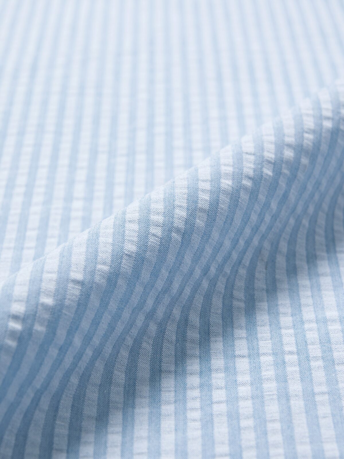 Portuguese Light Blue Tonal Seersucker Shirts by Proper Cloth