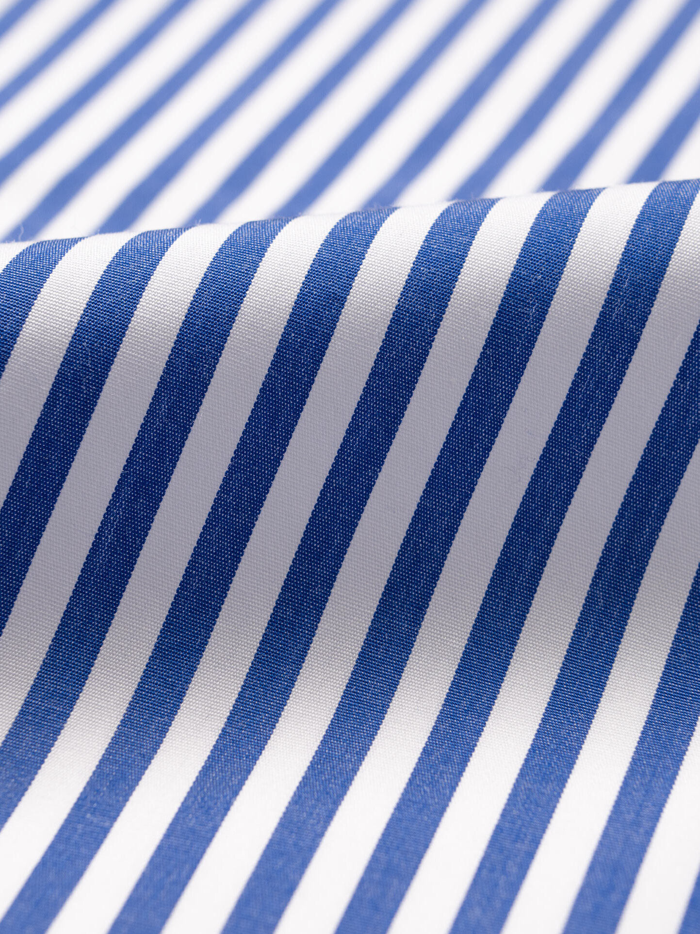 Stanton Royal Blue Bengal Stripe 120s Broadcloth Shirts by Proper Cloth