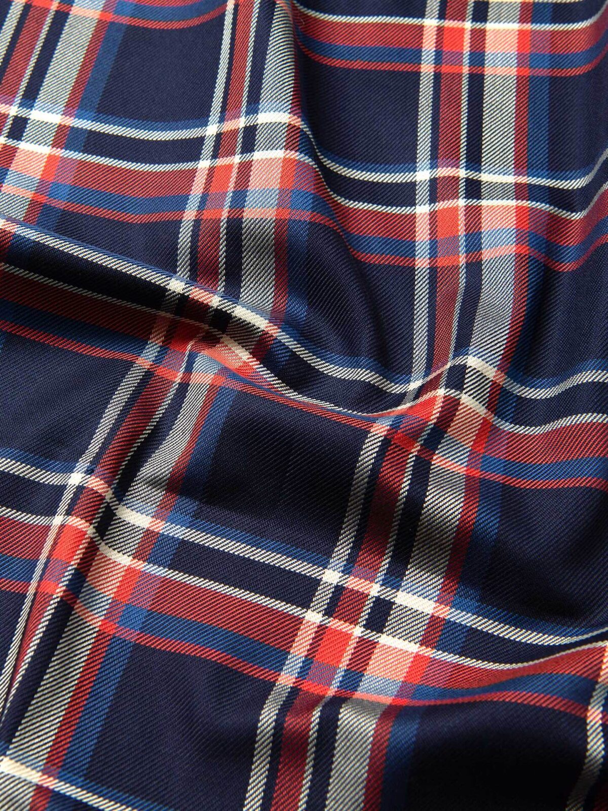 Washed Navy and Red Vintage Plaid Shirts by Proper Cloth