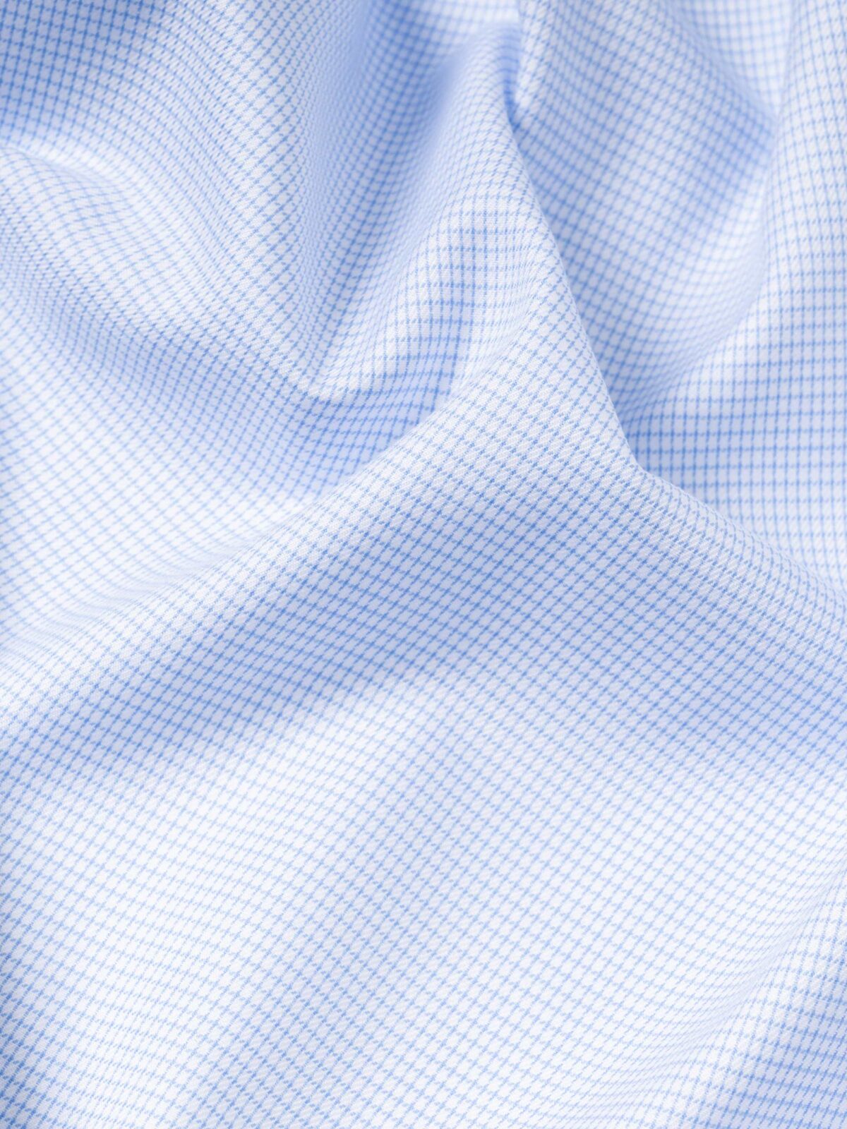 Non-Iron Blue Micro Grid Shirts by Proper Cloth