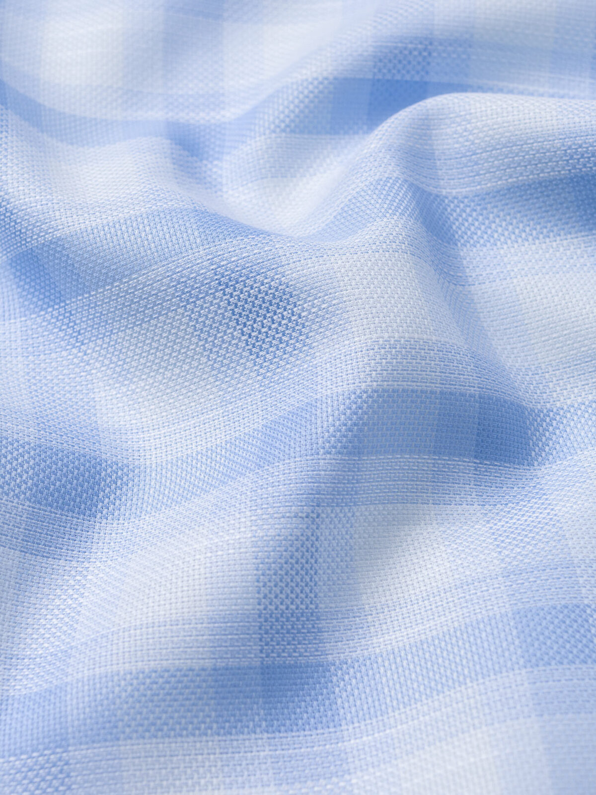 Light Blue Tonal Pique Check Shirts by Proper Cloth
