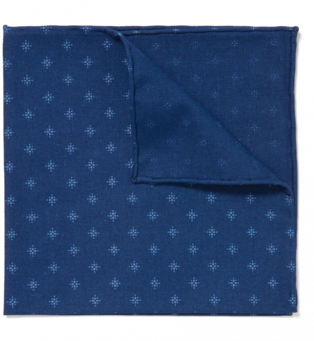 Japanese Star Indigo Pocket Square by Proper Cloth