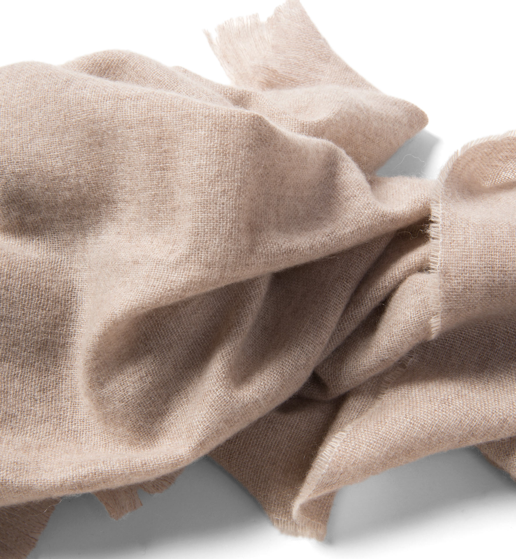 Beige Italian Cashmere Scarf by Proper Cloth