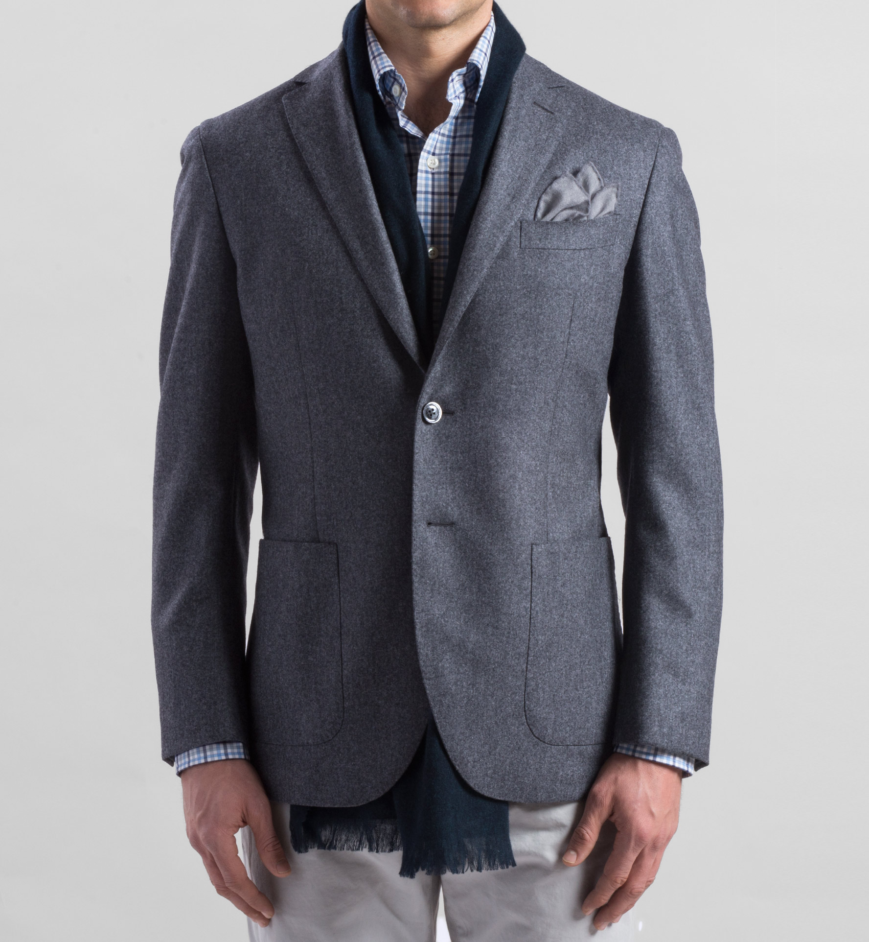 Grey Flannel Genova Jacket by Proper Cloth