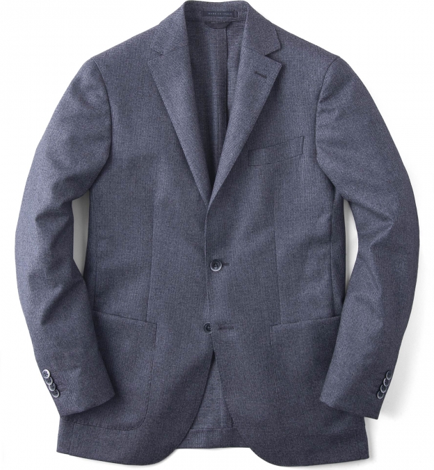 Grey Houndstooth Genova Jacket by Proper Cloth