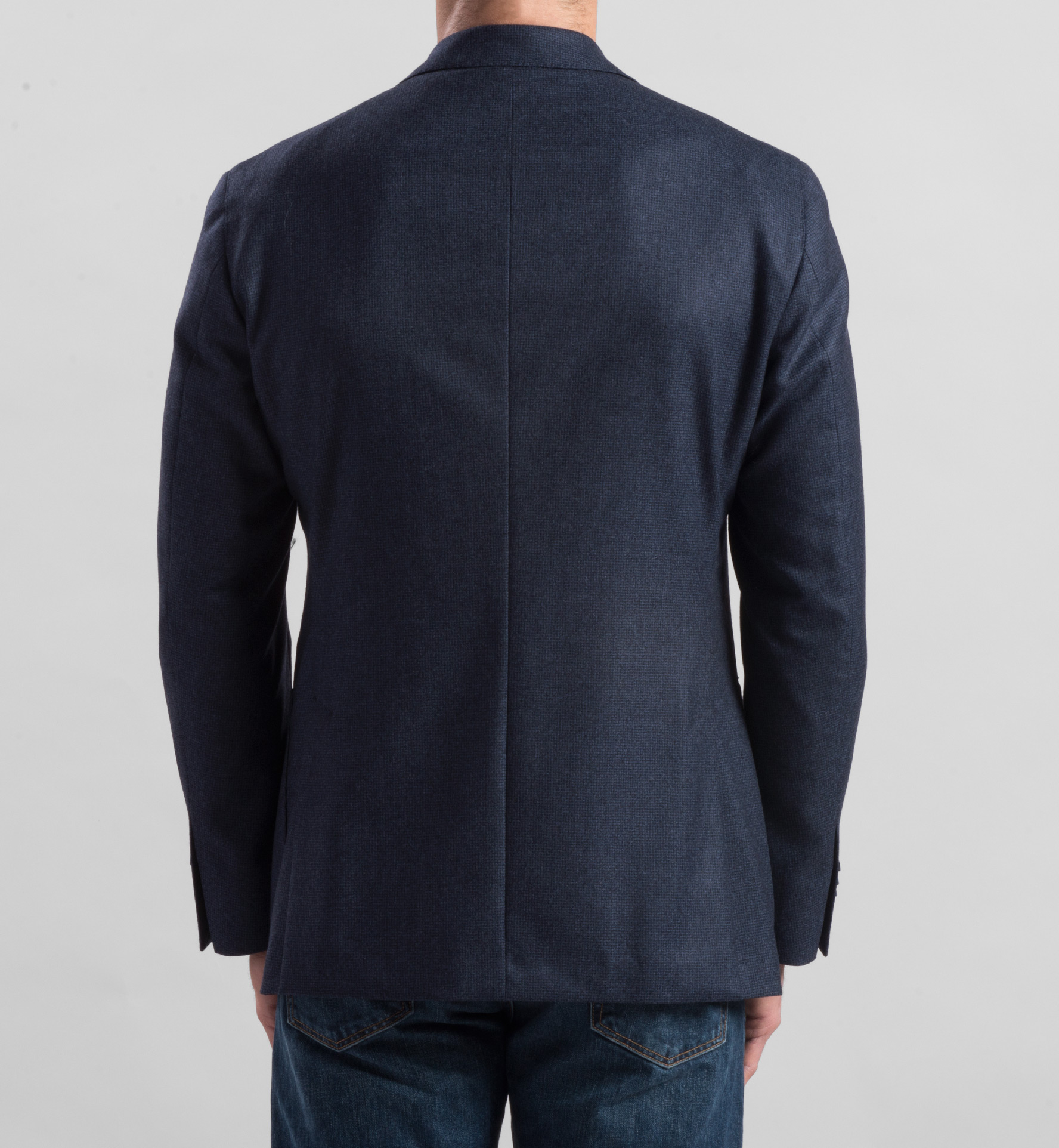 Blue Houndstooth Genova Jacket by Proper Cloth