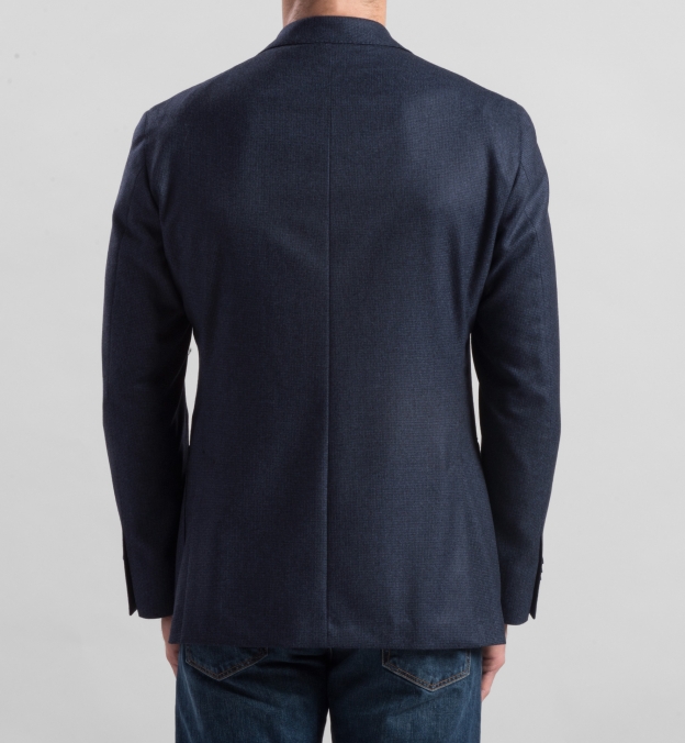 Blue Houndstooth Genova Jacket by Proper Cloth