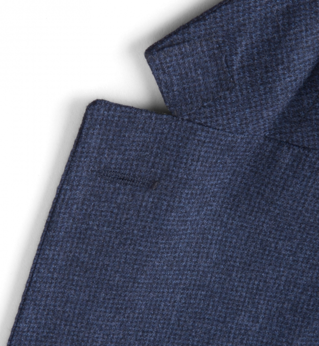 Blue Houndstooth Genova Jacket by Proper Cloth