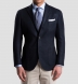 Navy Basketweave Genova Jacket by Proper Cloth