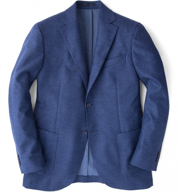 Genova Melange Blue Wool Jacket by Proper Cloth