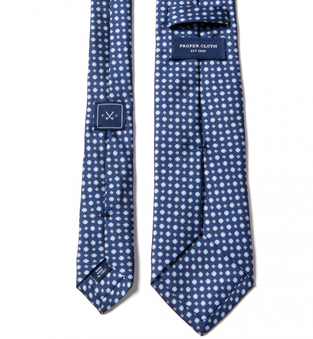 Lazio Blue Print Tie by Proper Cloth