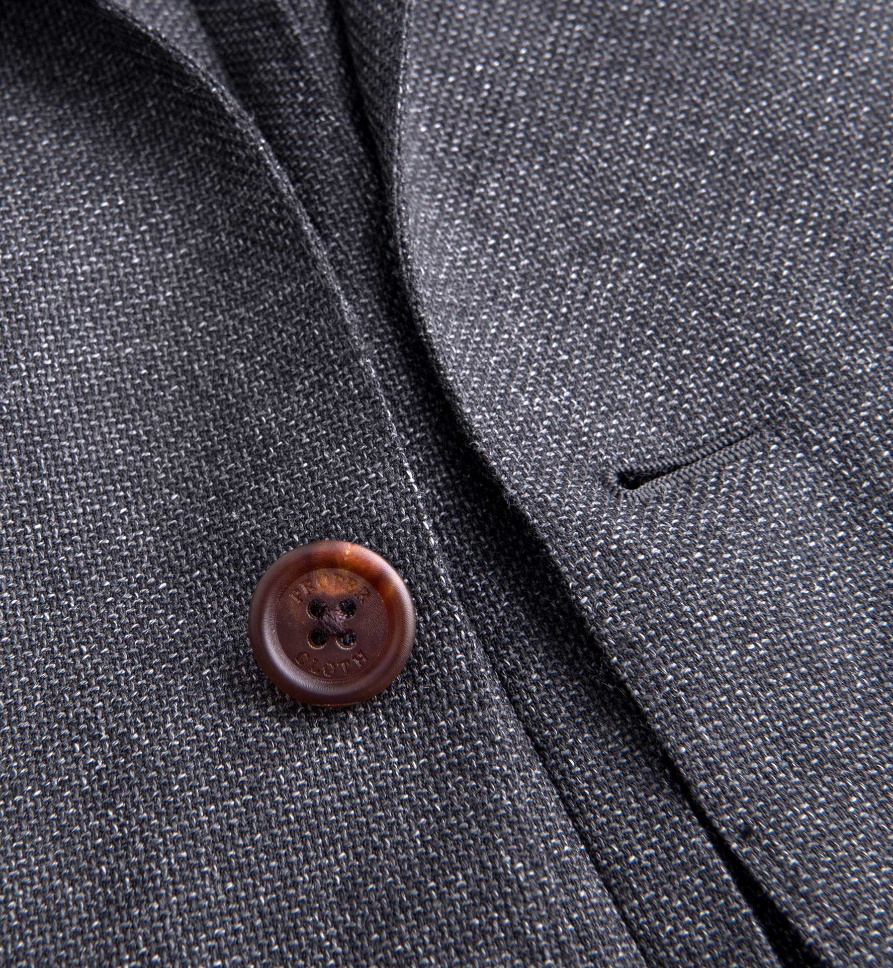 Hudson Grey Melange Wool Hopsack Jacket by Proper Cloth