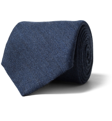 Ocean Blue Wool Flannel Tie by Proper Cloth