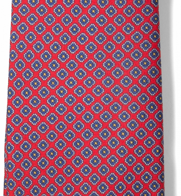 Veneto Red Print Tie by Proper Cloth