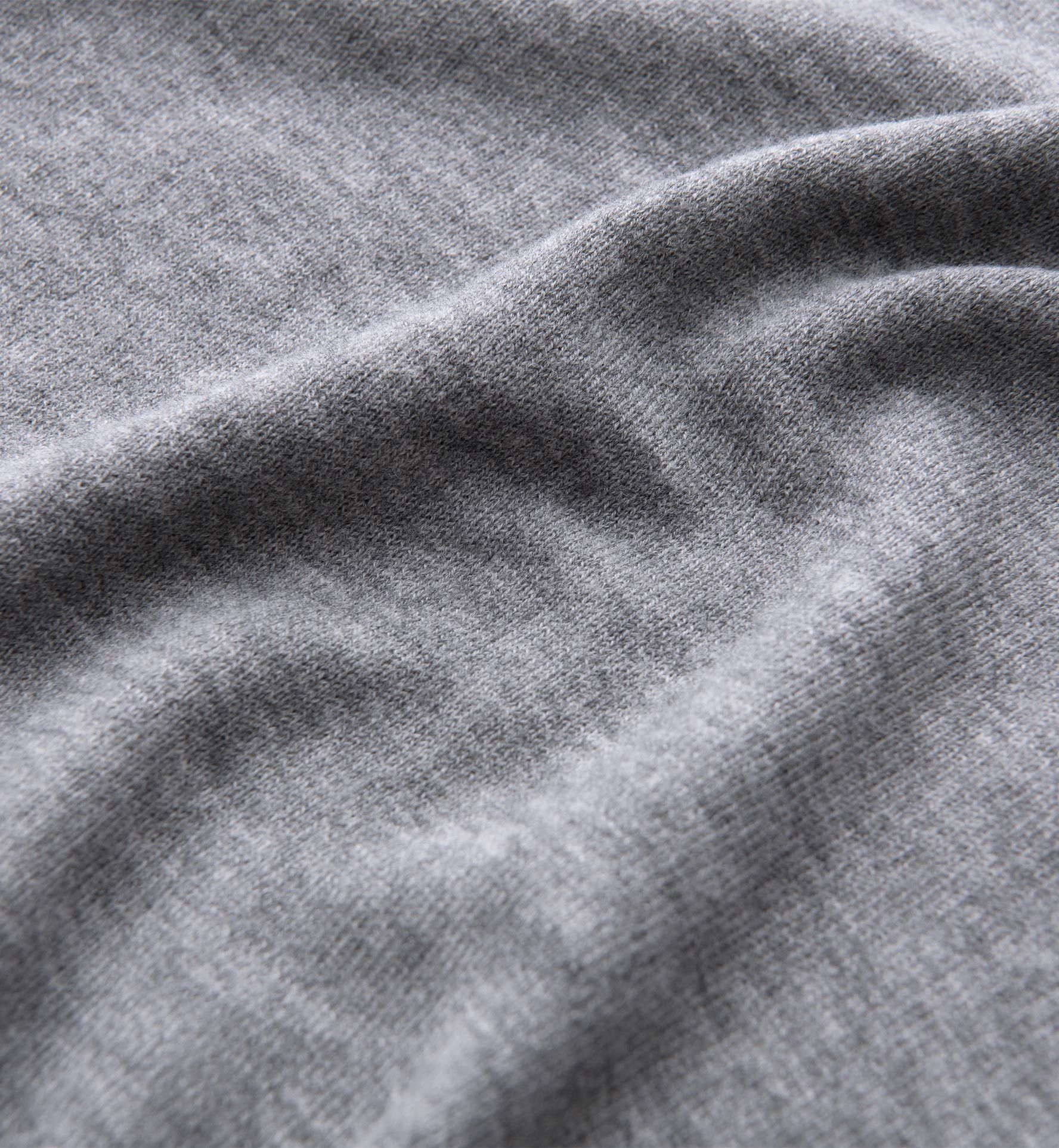 Light Grey Melange Merino Crewneck Sweater by Proper Cloth
