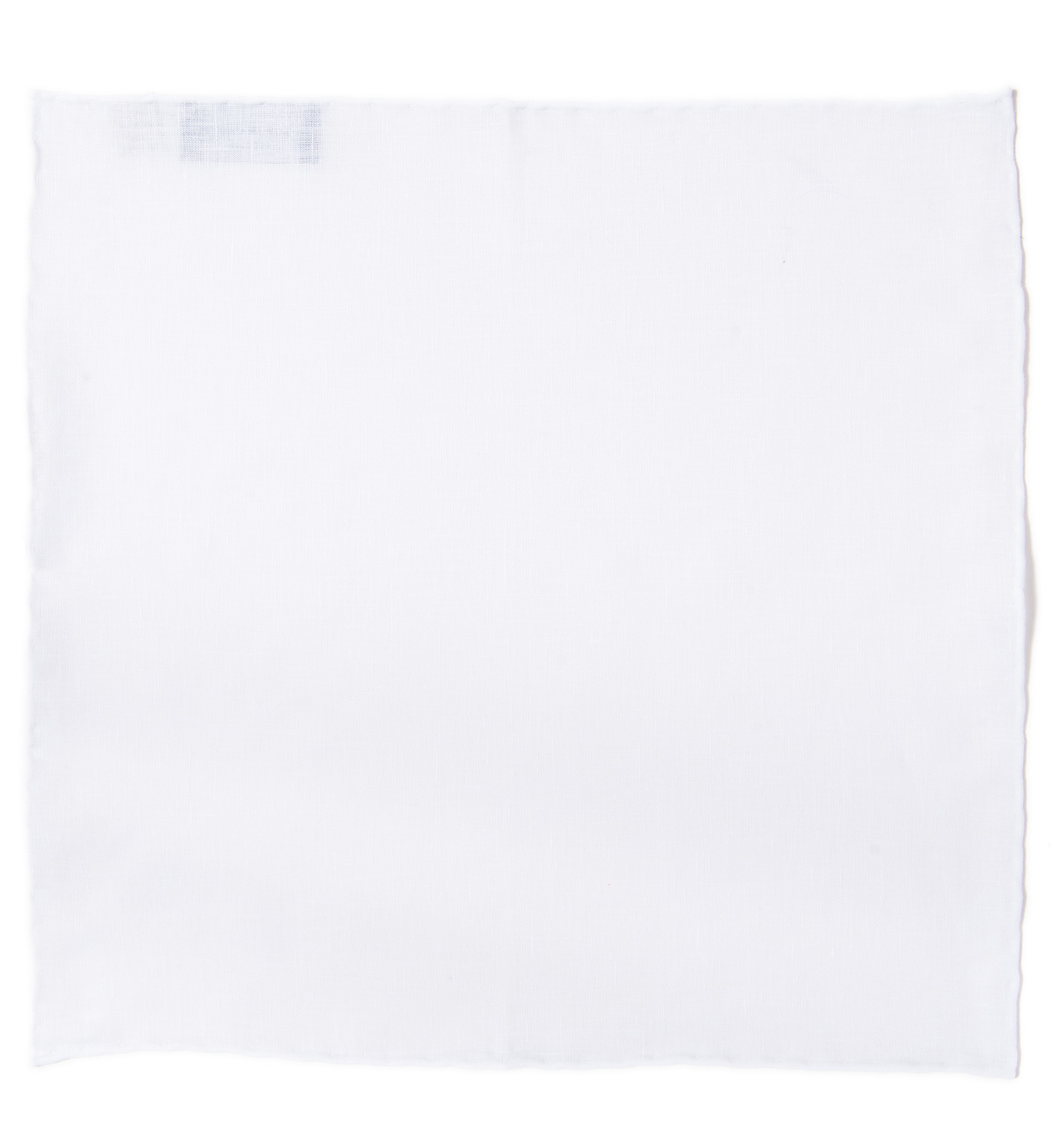 Essential White Linen Pocket Square by Proper Cloth