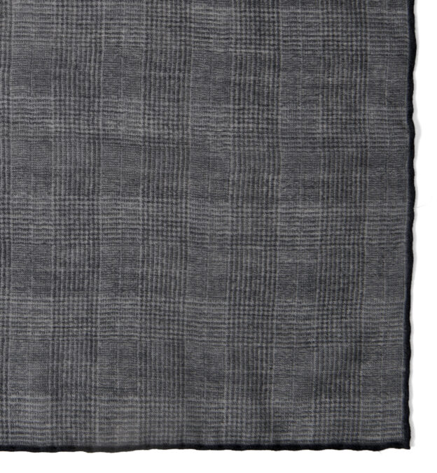 Grey Glen Plaid Wool Pocket Square by Proper Cloth