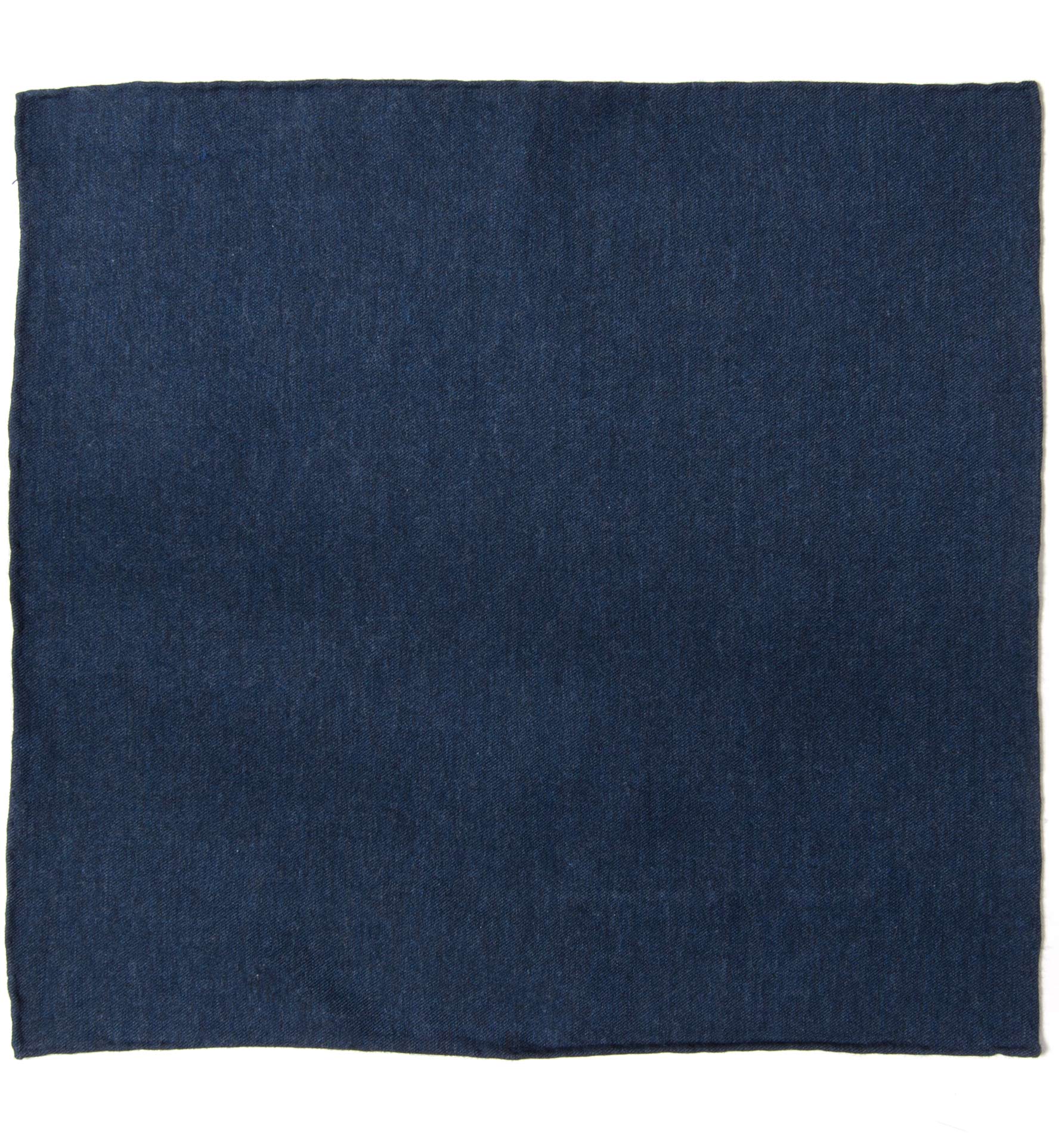 Navy Flannel Pocket Square by Proper Cloth