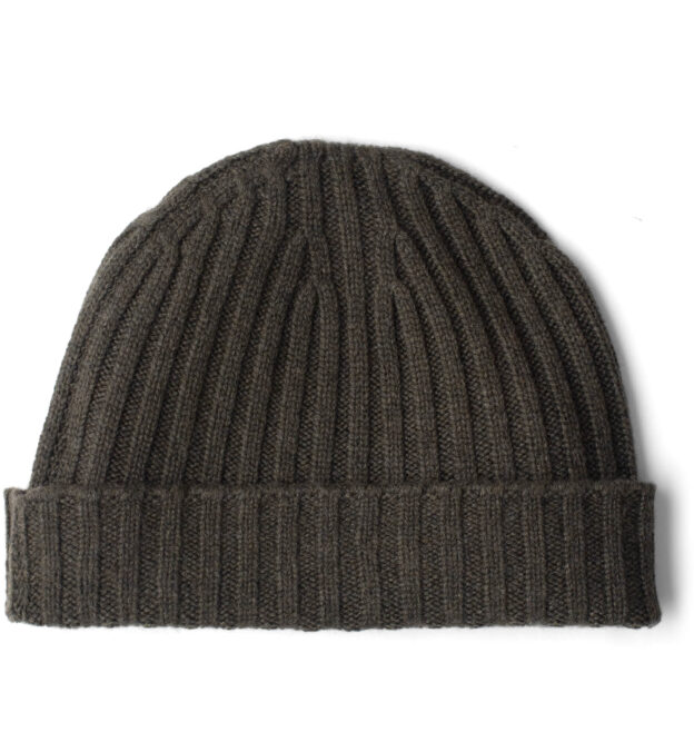 Pine Melange Cashmere Beanie by Proper Cloth