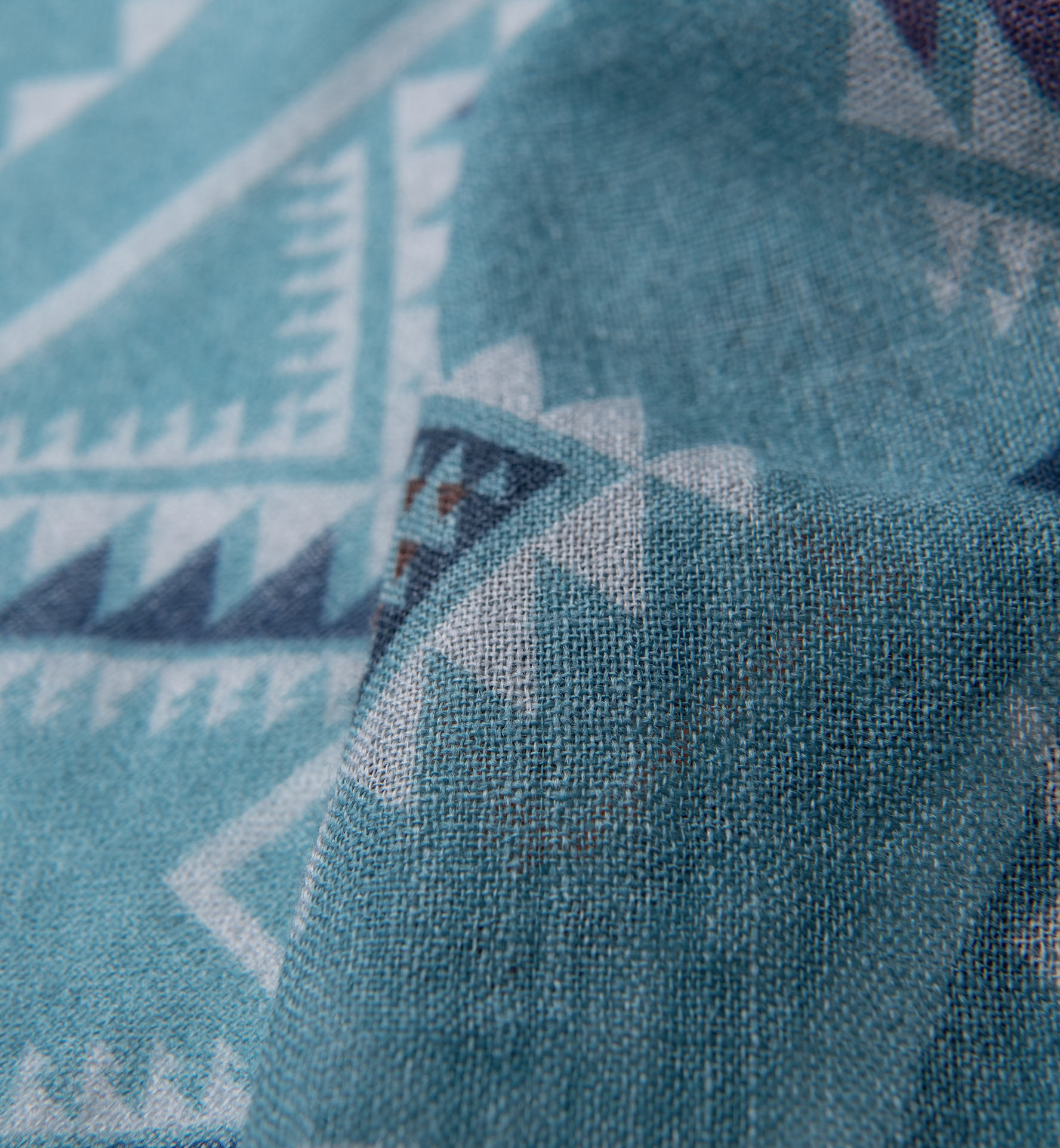 Teal Southwest Wool Bandana by Proper Cloth